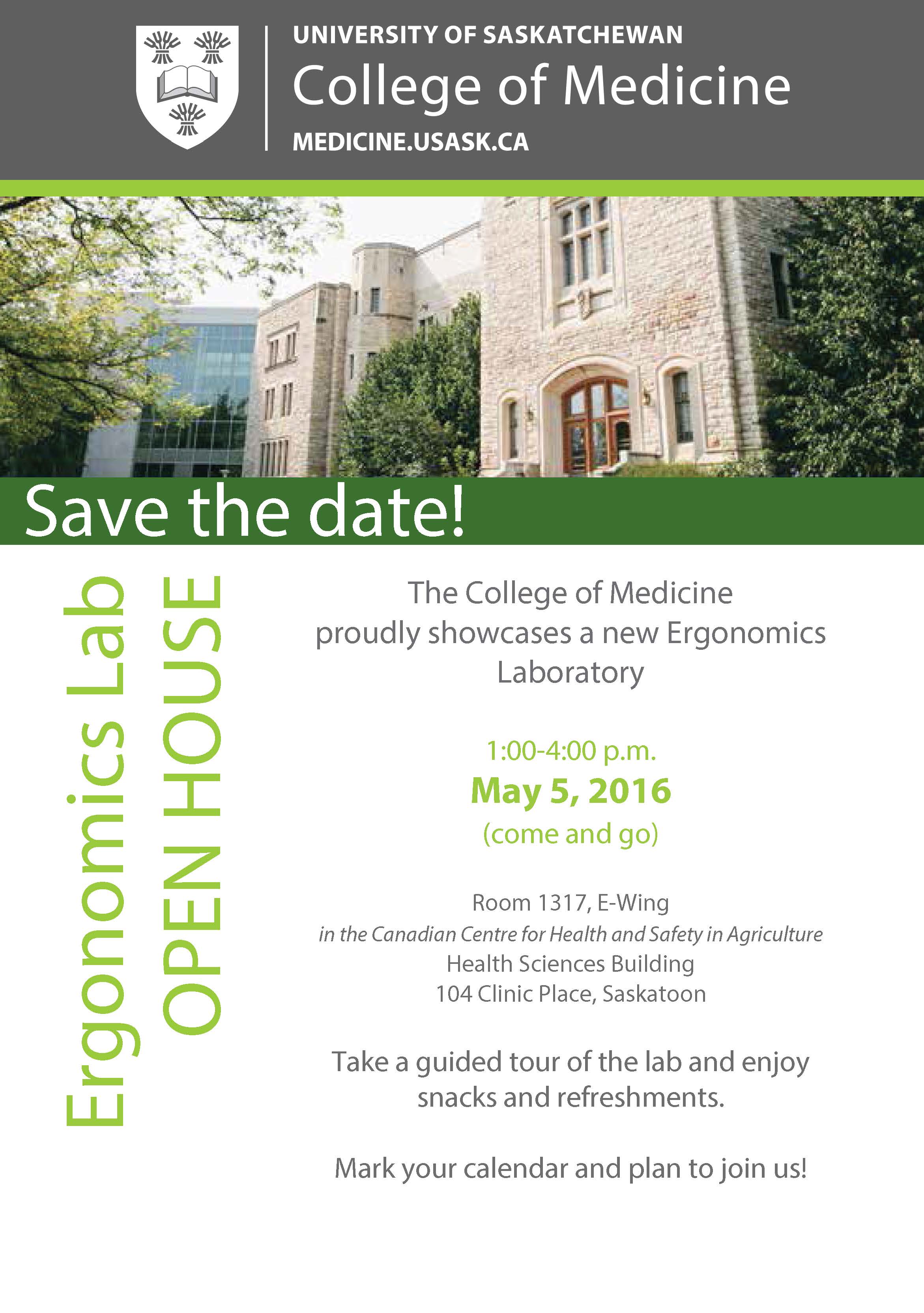 Join us on the Lab Open House Day - Shoulder Health and Ergonomics ...